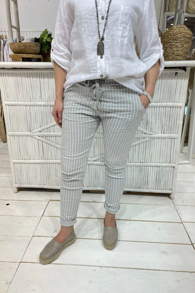 BYPIAS - Pantalon Vania (grey) | Côté Coeur Côté Jardin