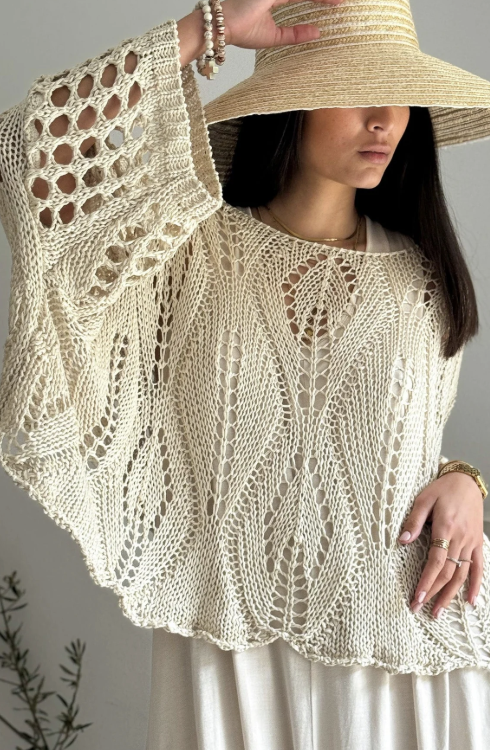 BYPIAS - Bohemian Dream Jumper (sand) | Côté Coeur Côté Jardin